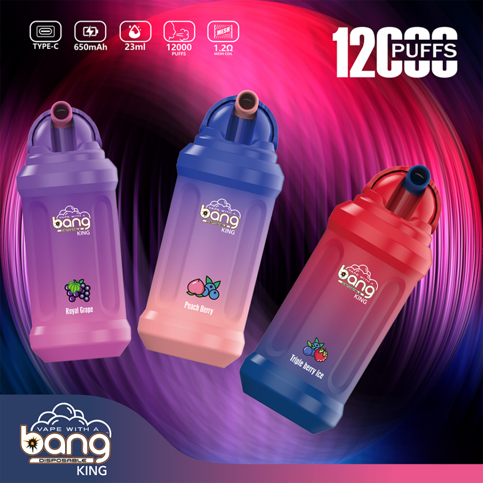 Bang 30000 30k Puffs 0% 2% 3% 5% Nicotine Double Taste LCD Display ...