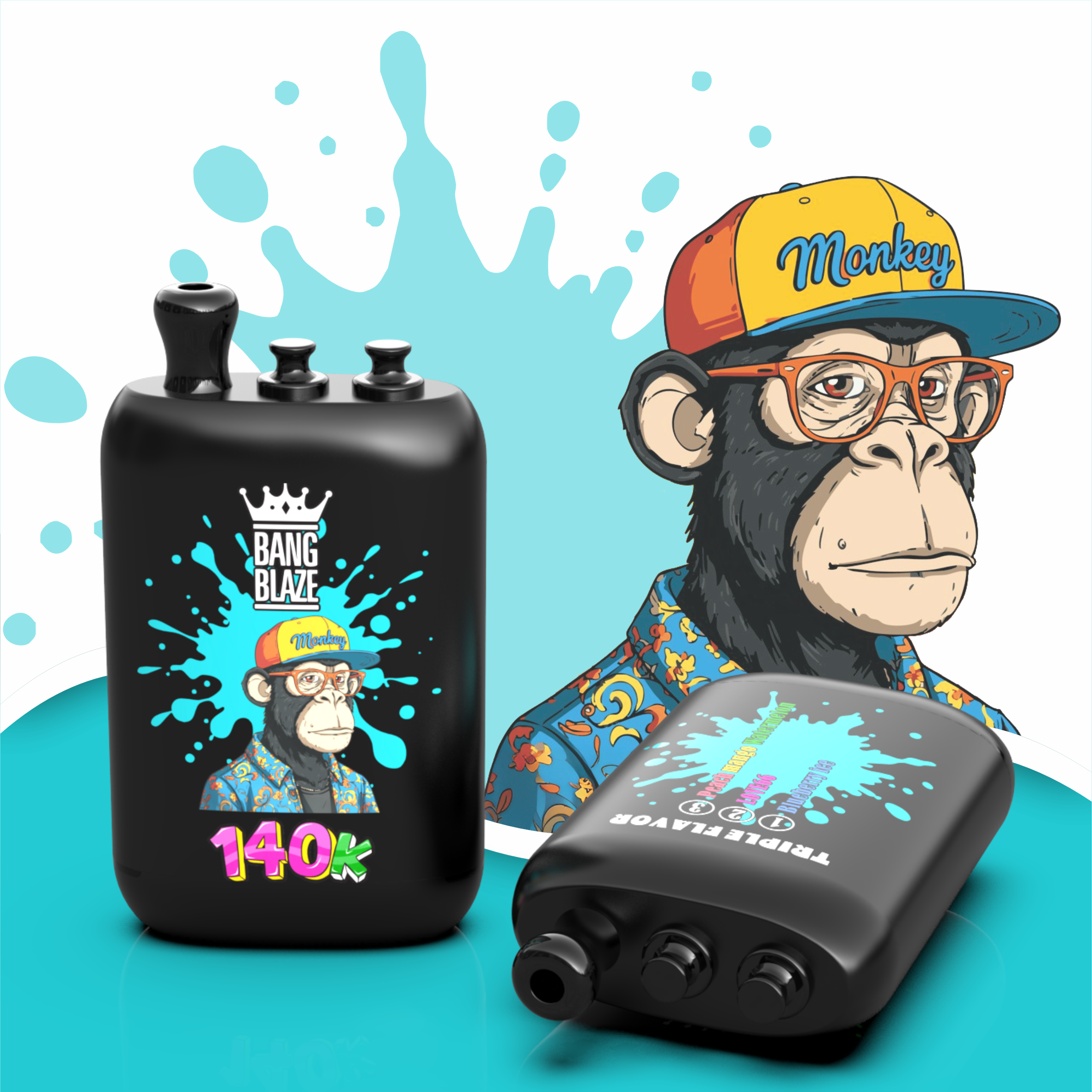 Bang Blaze 140000 140K Puffs 3 in 1 Geschmacksrichtungen Original ...