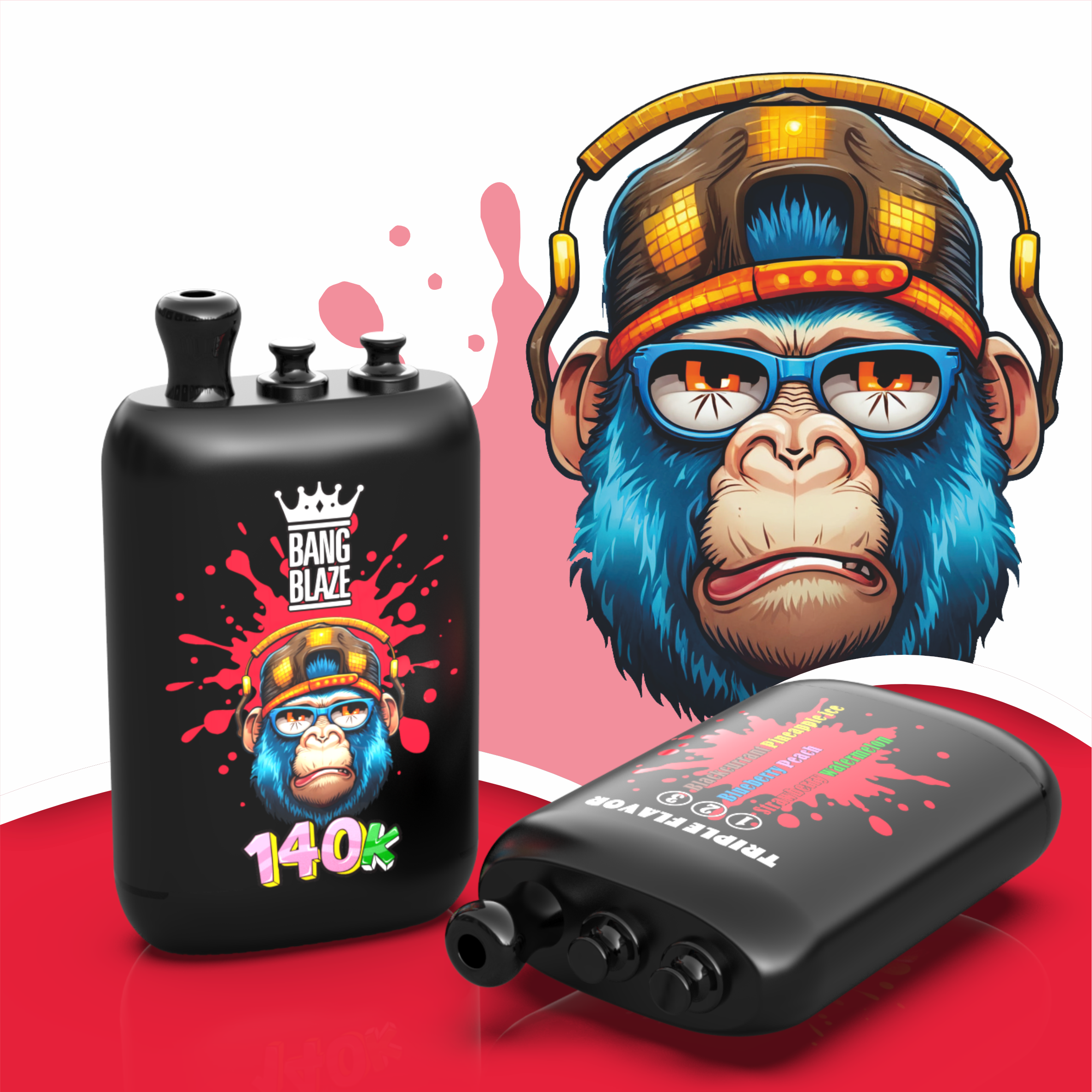 Bang Blaze 140000 140K Puffs 3 in 1 Flavors Original Rechargeable ...