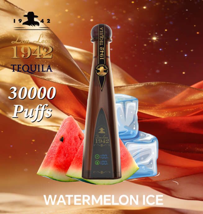 Solaris Tequila Don Leon 1942 30000 30K Puffs Affichage de la batterie ...